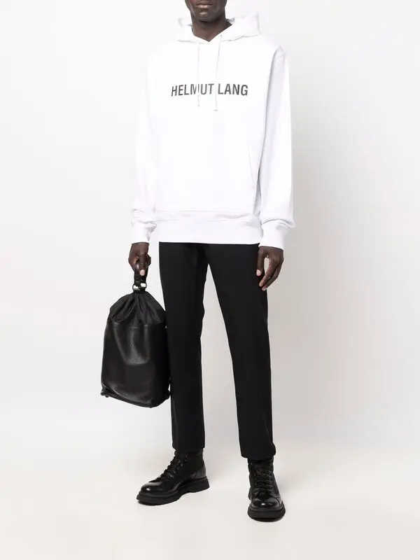 Helmut Lang Logo-print Drawstring Hoodie