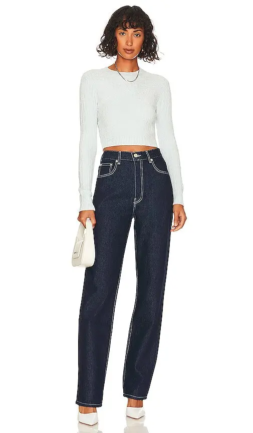 EB DENIM High-rise Straight Jeans