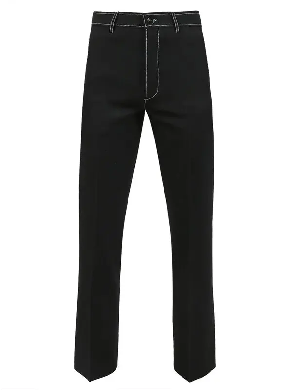 Burberry Grain De Poudre Wool Tailored Trousers