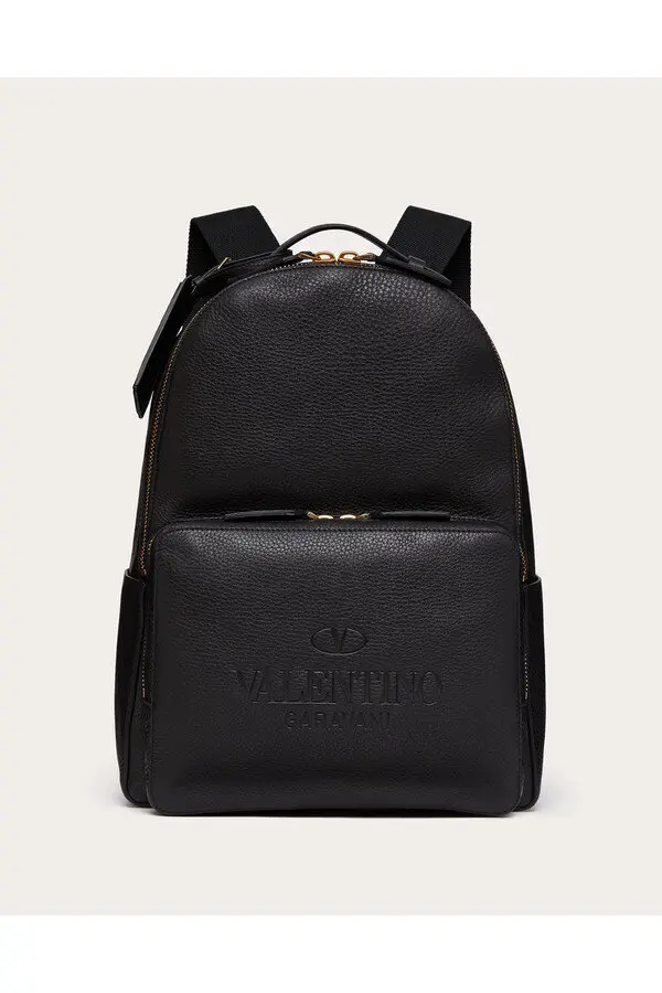 Valentino Garavani Identity Leather Backpack - Black 