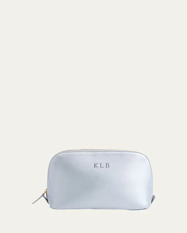 ROYCE NEW YORK Signature Cosmetic Bag - Silver