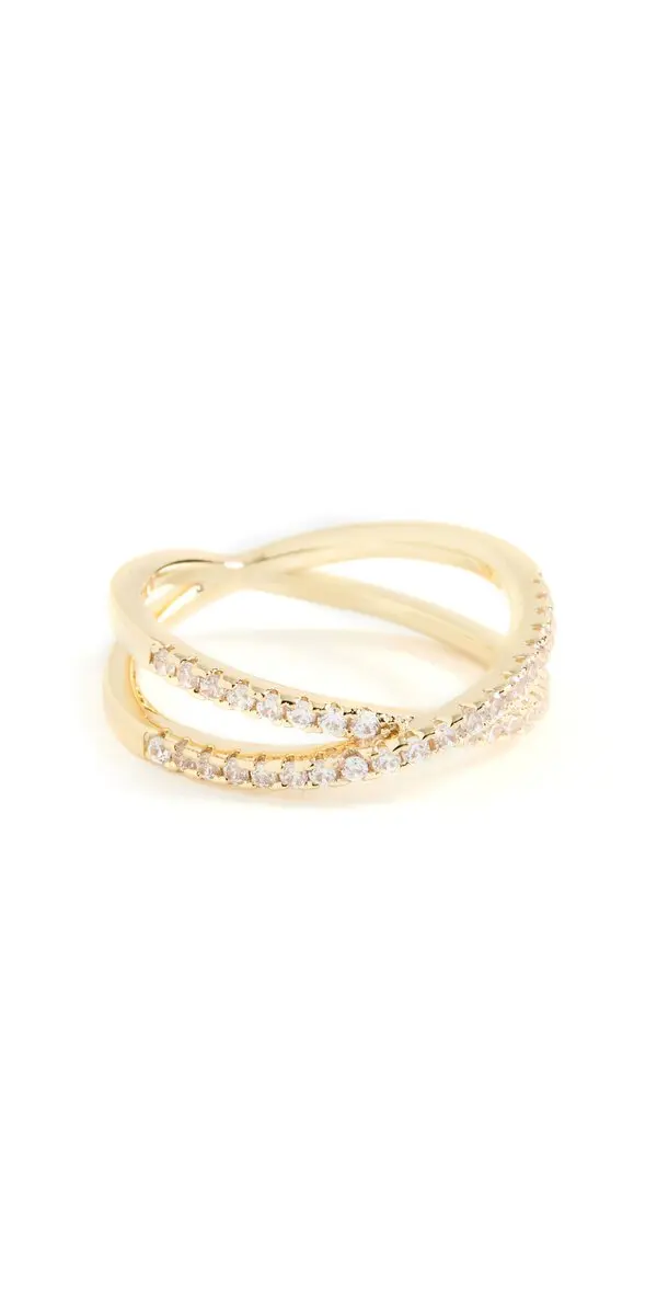 Shashi Stacey Pave Ring - Gold