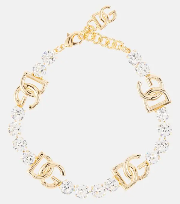 Dolce & Gabbana Dg Embellished Necklace - Gold