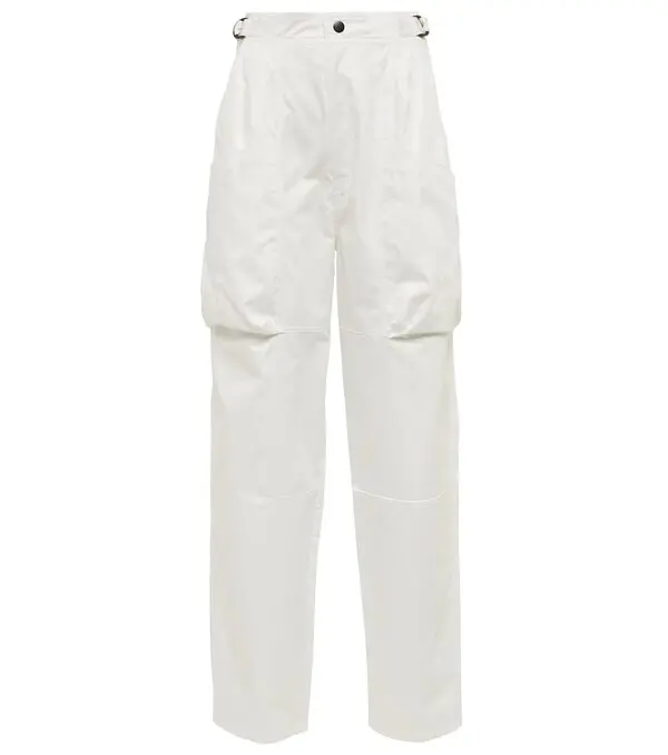 Isabel Marant Ferima High-rise Tapered Cotton Pants