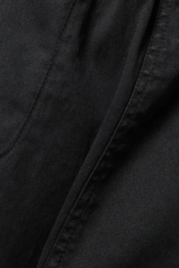 JAMES PERSE Jersey-trimmed Cotton-gabardine Track Pants