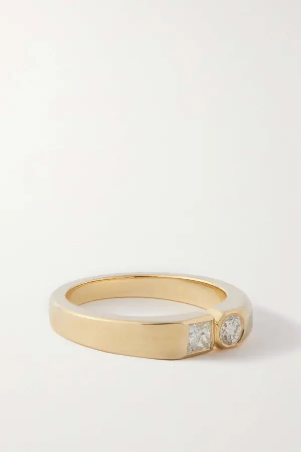 WWAKE Dyad 14-karat Recycled Diamond Ring
