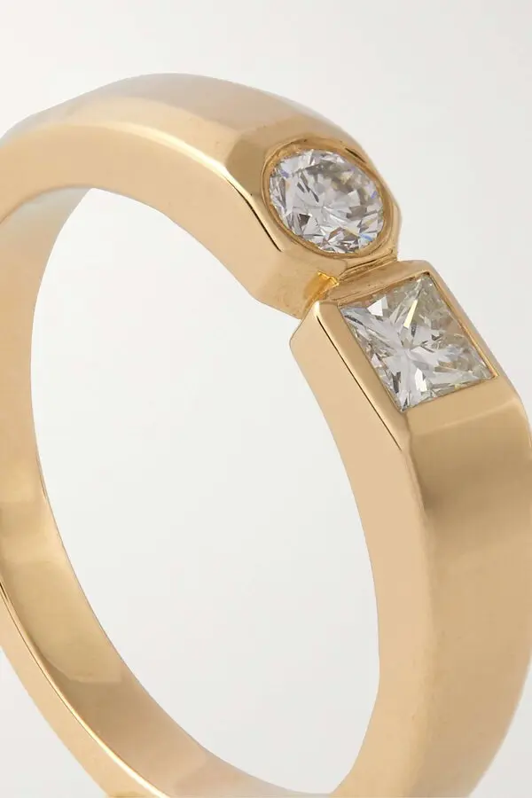 WWAKE Dyad 14-karat Recycled Diamond Ring