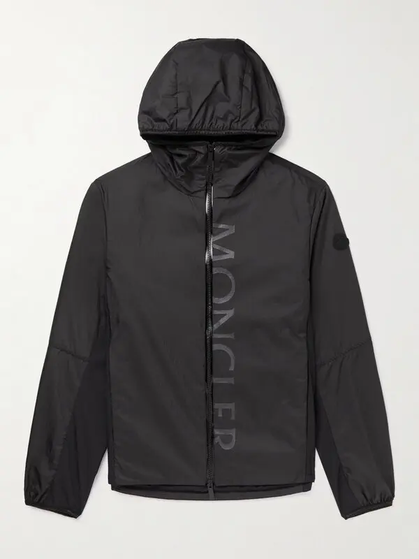 Moncler Ichiro Logo-print Padded Hooded Jacket - Black