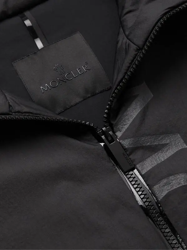 Moncler Ichiro Logo-print Padded Hooded Jacket - Black