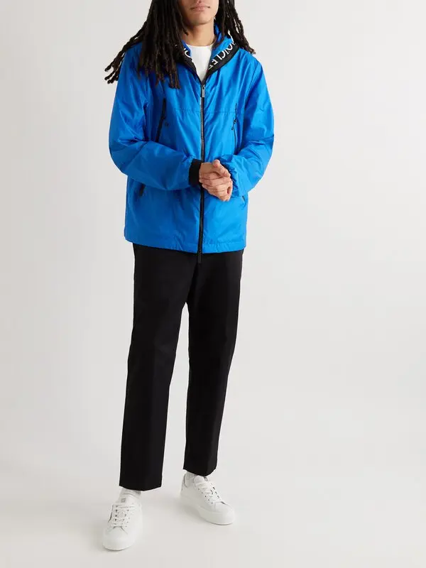 Moncler Junichi Logo-appliquéd Hooded Jacket - Blue