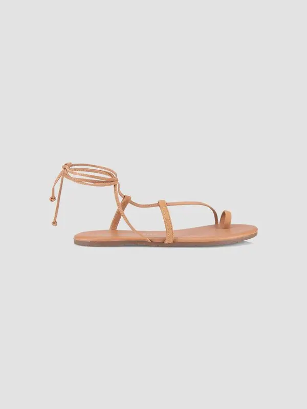 Tkees Jo Suede Ankle-tie Sandals - Hazelton
