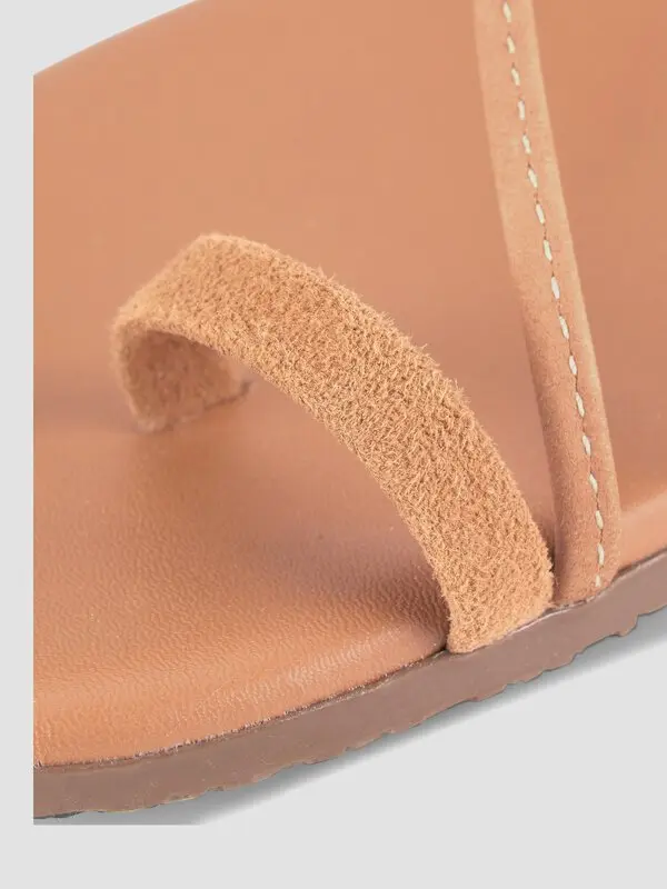 Tkees Jo Suede Ankle-tie Sandals - Hazelton