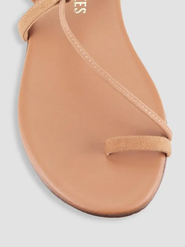 Tkees Jo Suede Ankle-tie Sandals - Hazelton