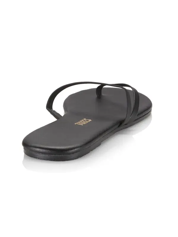 Tkees Sarit Leather Sandals - Black