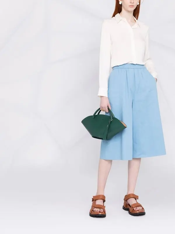 Theory Long-sleeve Silk Shirt - Neutrals