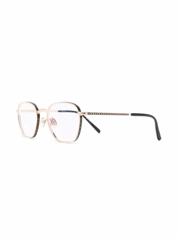 Matsuda Embossed Round-frame Eyeglasses