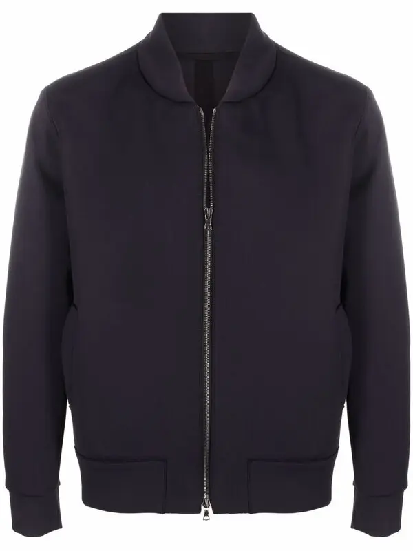 Harris Wharf London Two-pocket Bomber Jacket - Blue