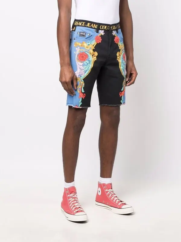 Versace Graphic Print Shorts