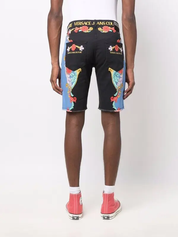 Versace Graphic Print Shorts
