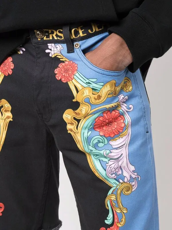 Versace Graphic Print Shorts