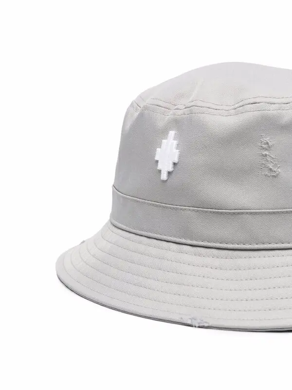 COUNTY OF MILAN Cross Distressed-finish Bucket Hat
