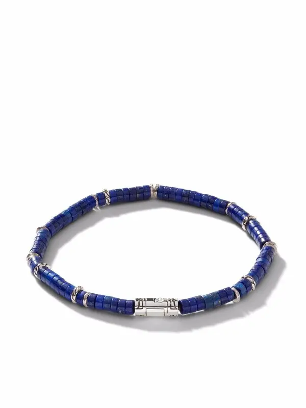John Hardy Classic Chain Heishi Bead Bracelet - Blue