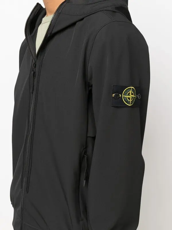 Stone Island Compass Patch Hooded Jacket