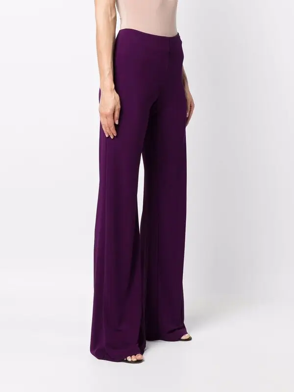 Alberta Ferretti Flared Stretch Trousers