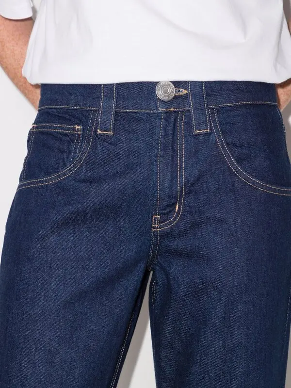 FRAME Turn-up Hem Cropped Jeans