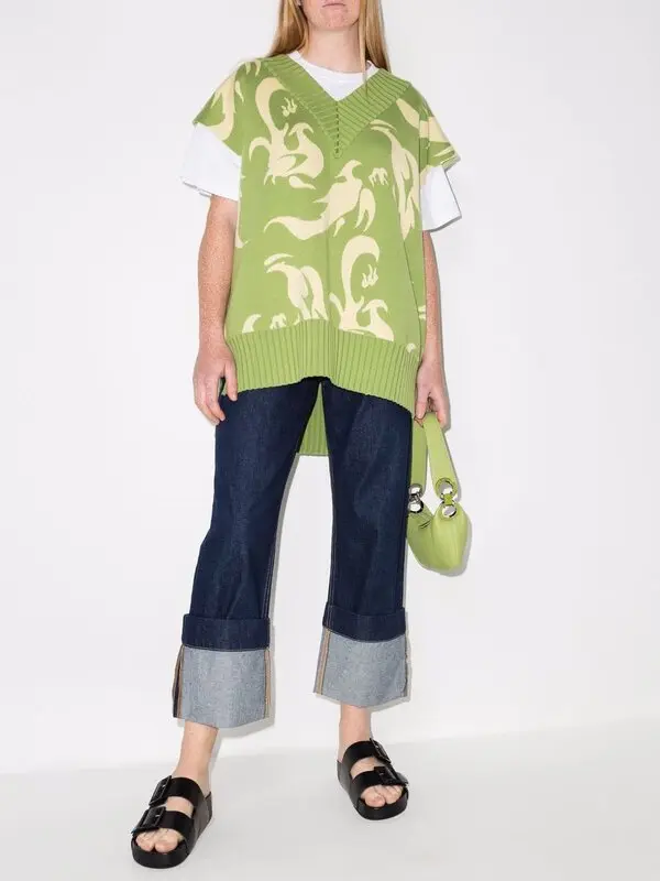 FRAME Turn-up Hem Cropped Jeans