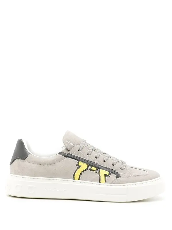 FERRAGAMO Borg 5 Low-top Sneakers - Grey