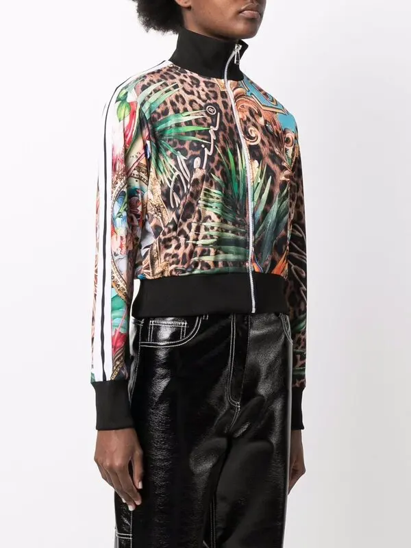 Philipp Plein Baroque Flowers Printed Jacket - Brown