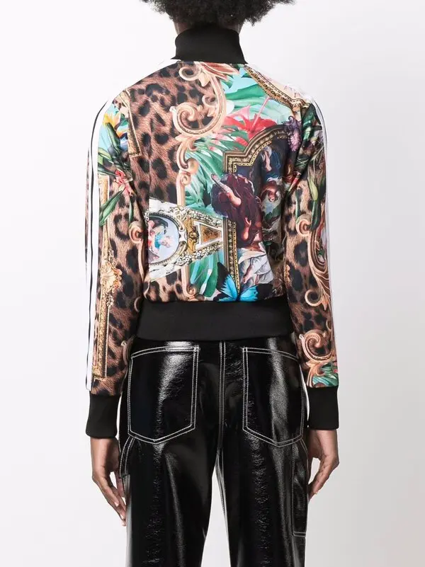Philipp Plein Baroque Flowers Printed Jacket - Brown