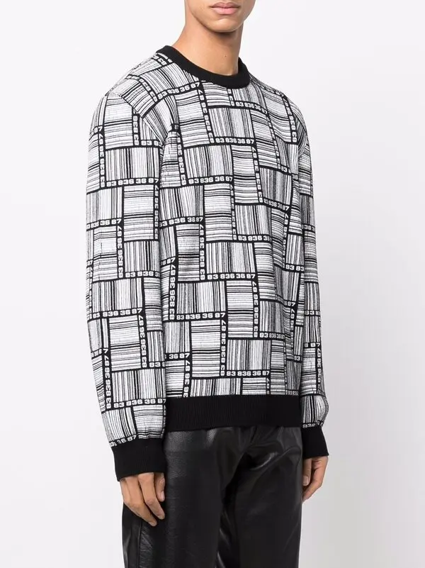VTMNTS Patterned Merino Wool Jumper