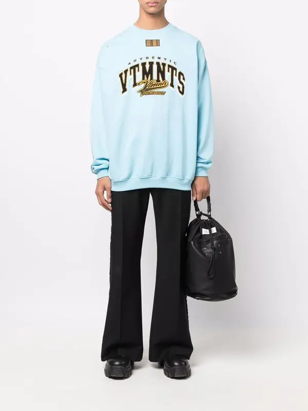 VTMNTS Logo-print Crew Neck Sweatshirt