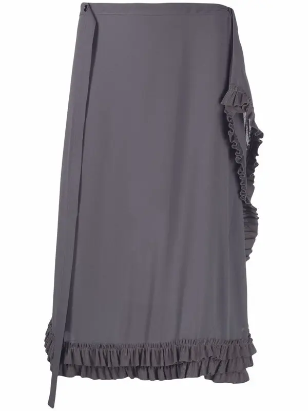 Acne Studios Georgette Wrap Skirt