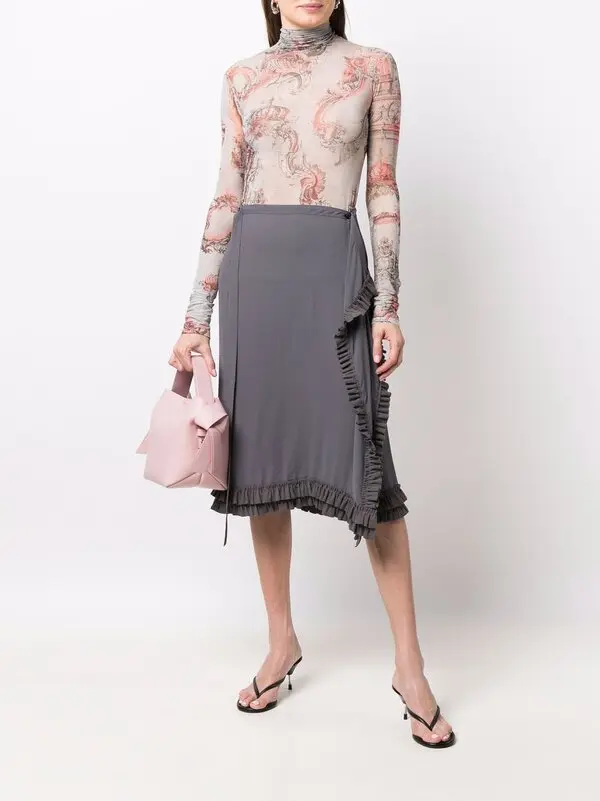 Acne Studios Georgette Wrap Skirt