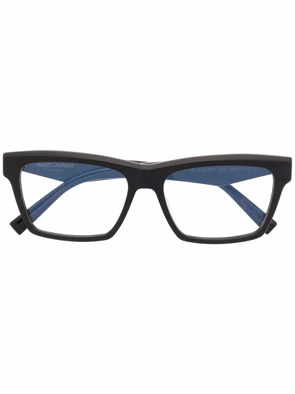 Saint Laurent Wayfarer Frame Glasses - Black