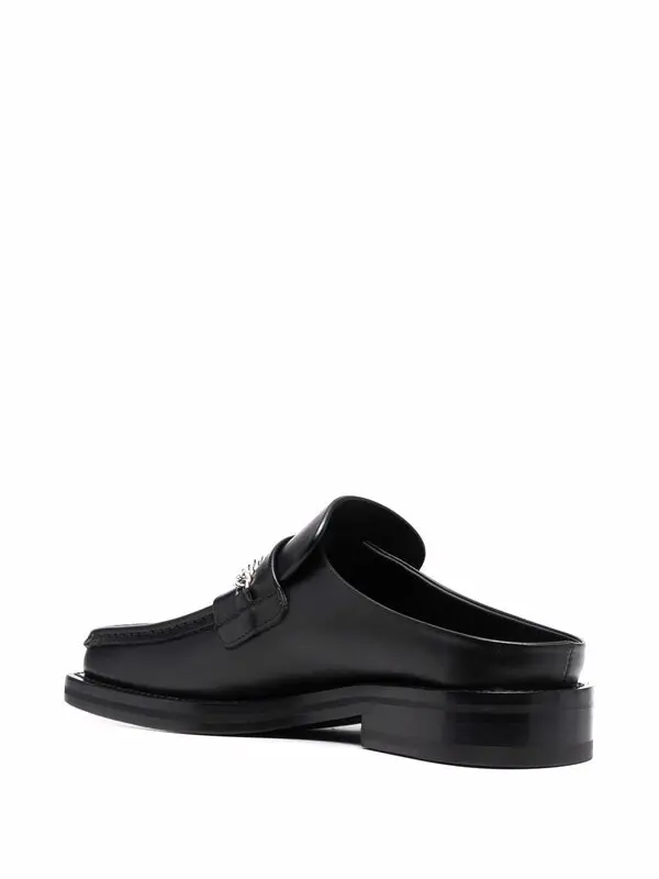 Martine Rose Square-toe Leather Loafers