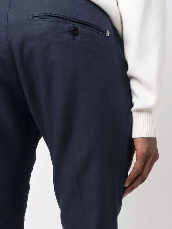 DONDUP Mid-rise Slim-cut Chinos - Blue