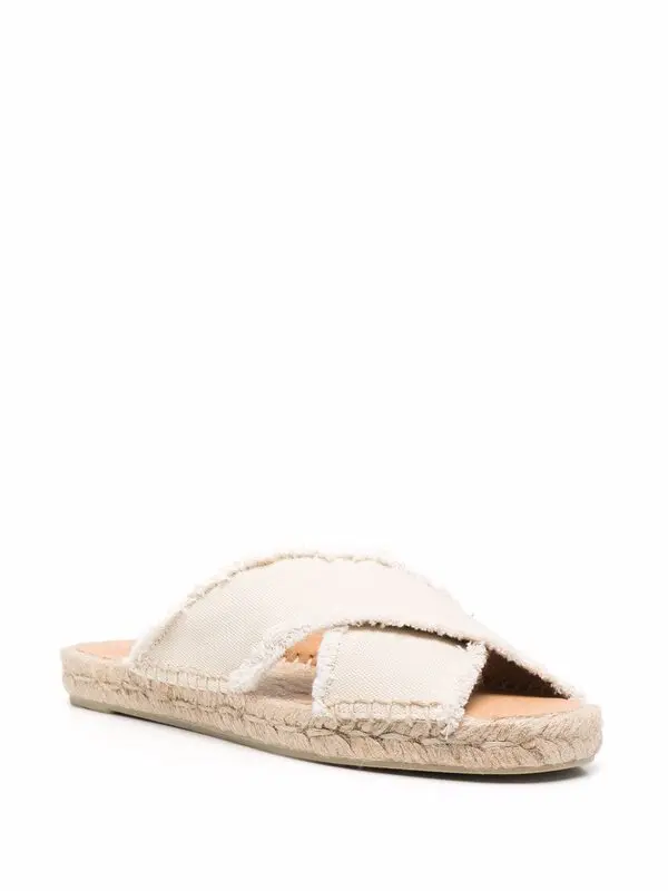 CastaÑer Crossover Strap Flat Espadrilles