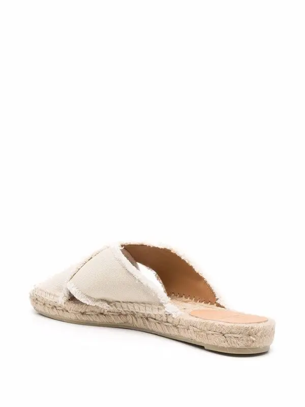 CastaÑer Crossover Strap Flat Espadrilles
