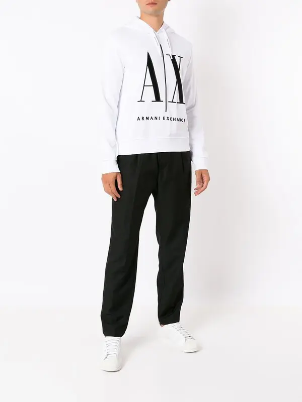 Armani Exchange Embroidered Logo Hoodie