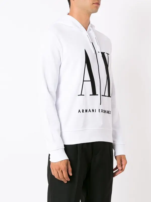 Armani Exchange Embroidered Logo Hoodie