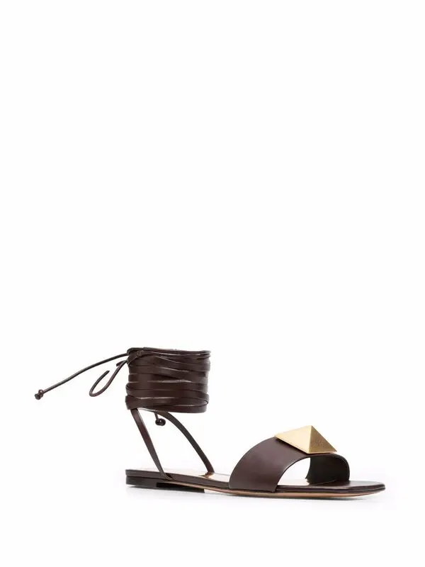 Valentino Garavani Rockstud Gladiator Flat Sandals