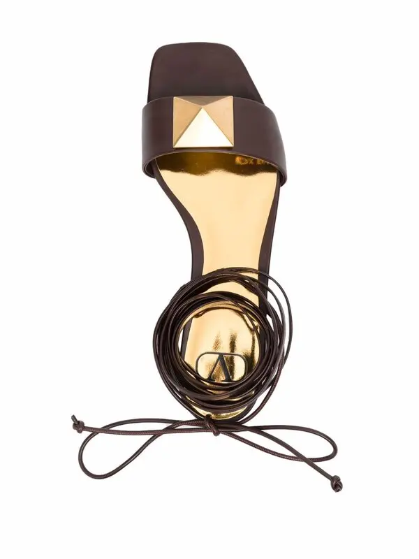 Valentino Garavani Rockstud Gladiator Flat Sandals