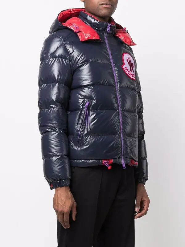 ジャケット・アウター MONCLER Logo Patch Hooded Nylon Jacket Moncler logo-patch Hooded Jacket | Black | FARFETCH