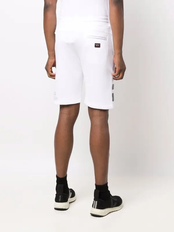 Paul & Shark Cotton Shorts With Shark Print