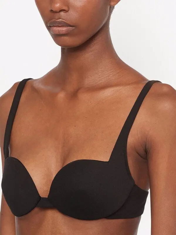 Miu Miu Jersey Logo Balconette Bra