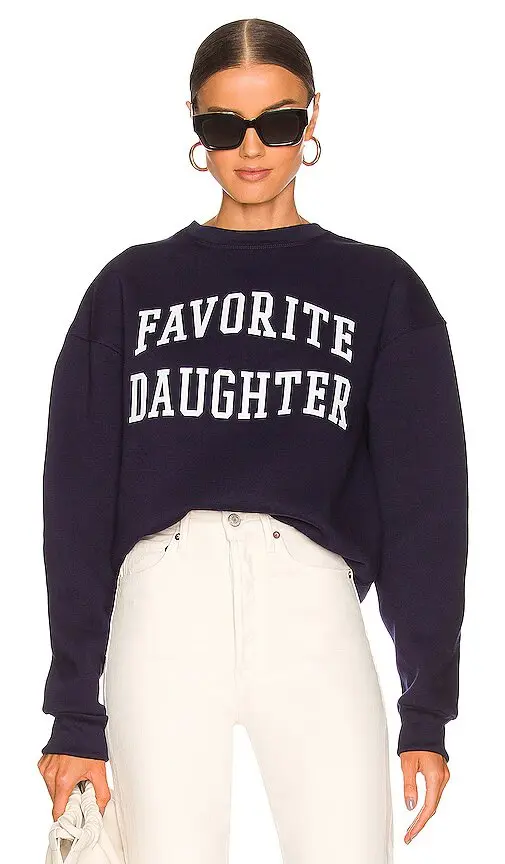 FAVORITE DAUGHTER The Collegiate Sweatshirt - Navy